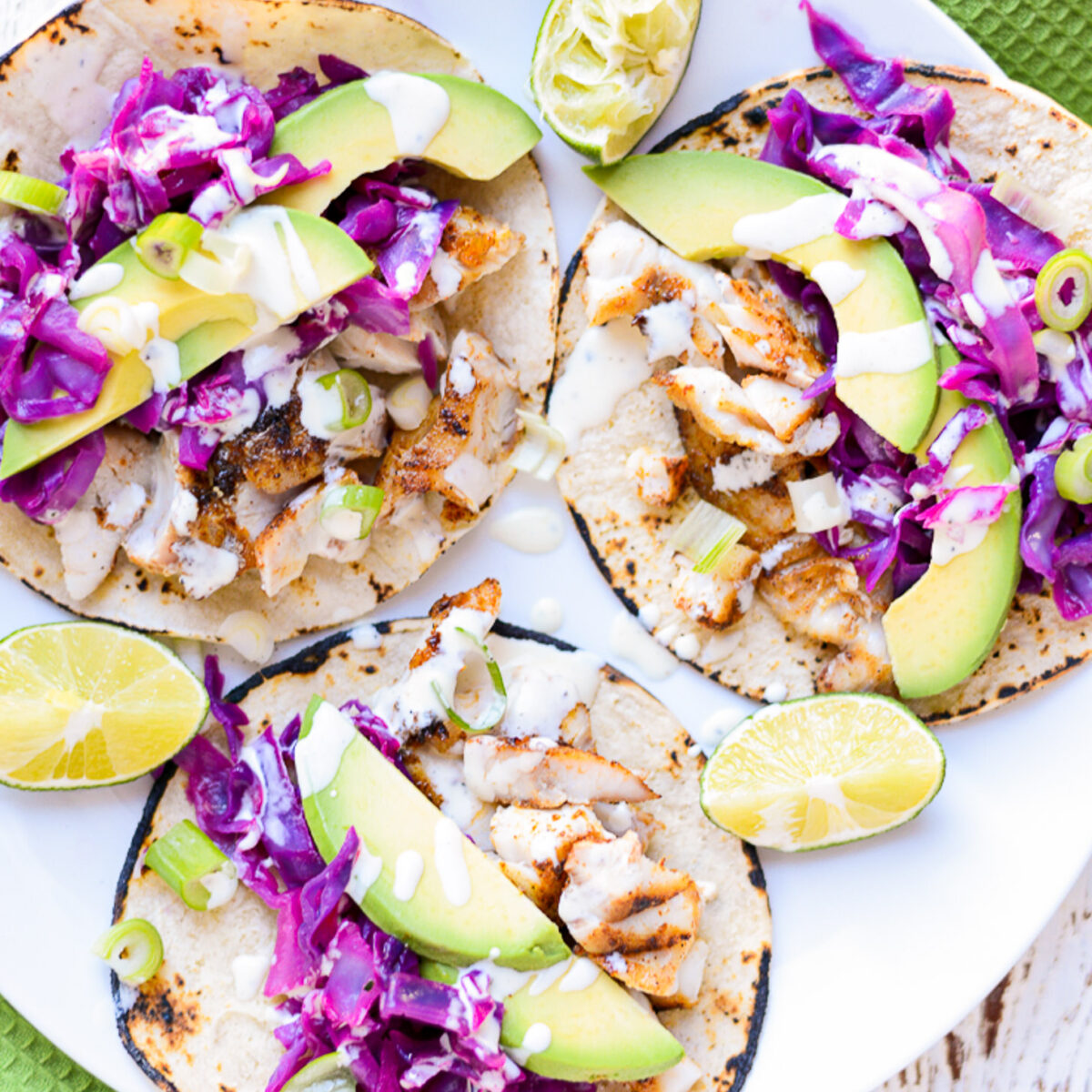 Fish Tacos with Honey-Lime Cabbage Slaw - Real Food Whole Life