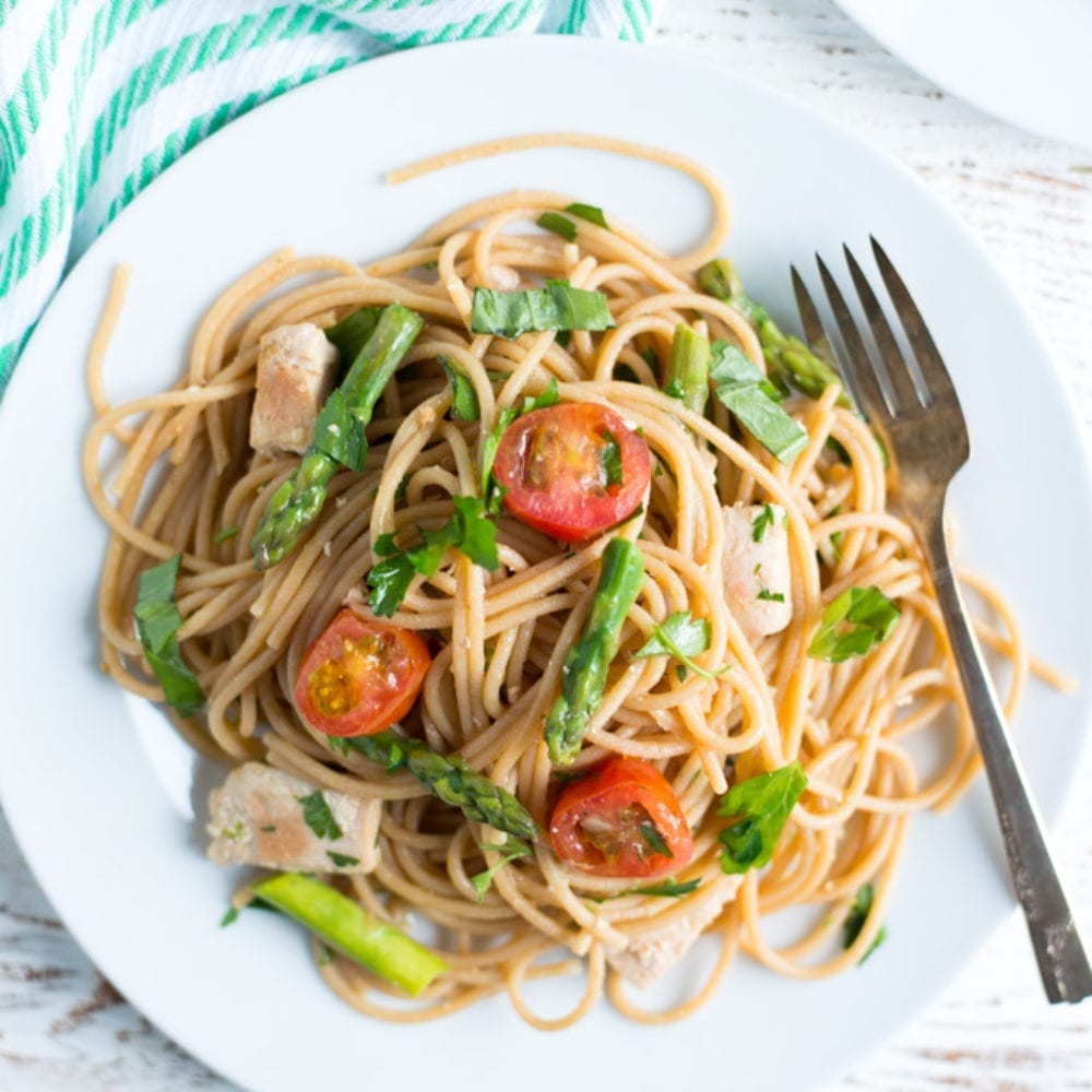 20-Minute Spaghetti with Chicken and Veggies - Real Food Whole Life