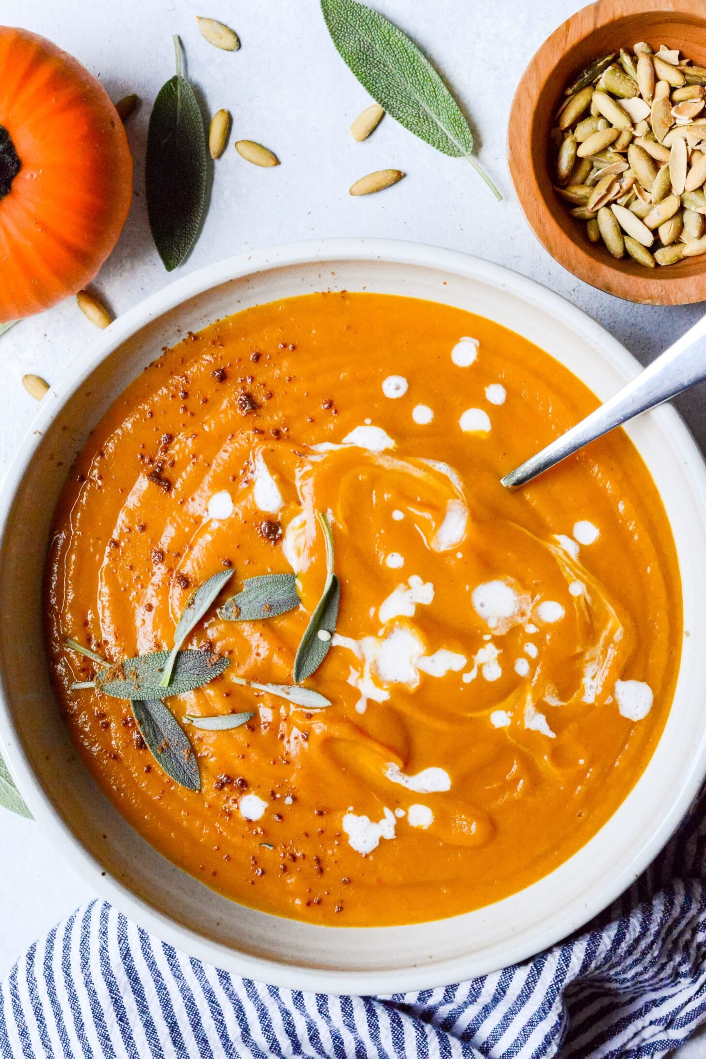 Easy Pumpkin + Sweet Potato Soup (w/ Canned Pumpkin) - Real Food Whole Life