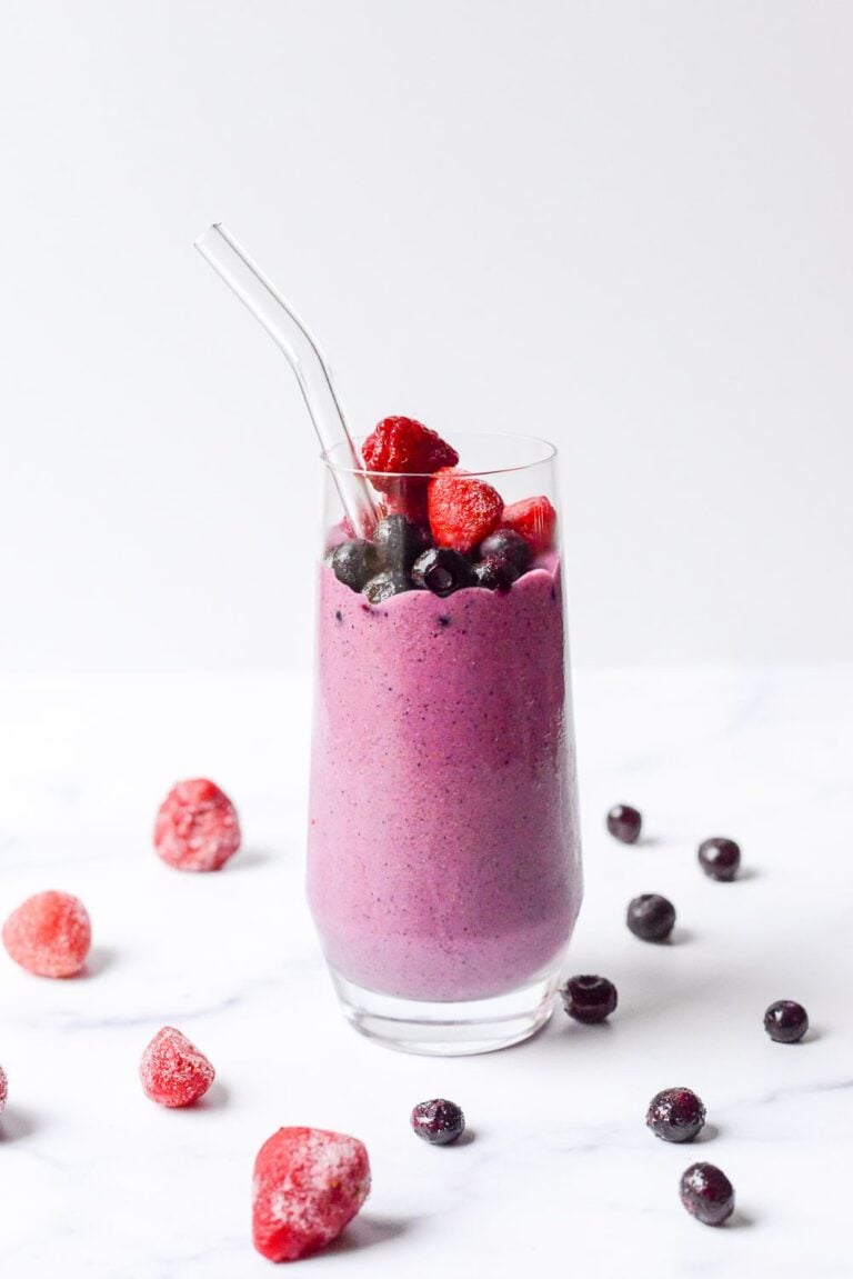 Berry Protein Smoothie - Real Food Whole Life