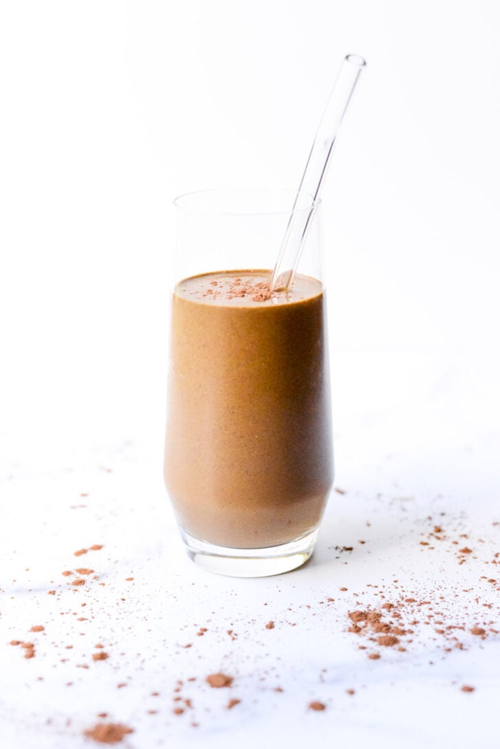 Creamy Cacao Smoothie (No Banana) - Real Food Whole Life