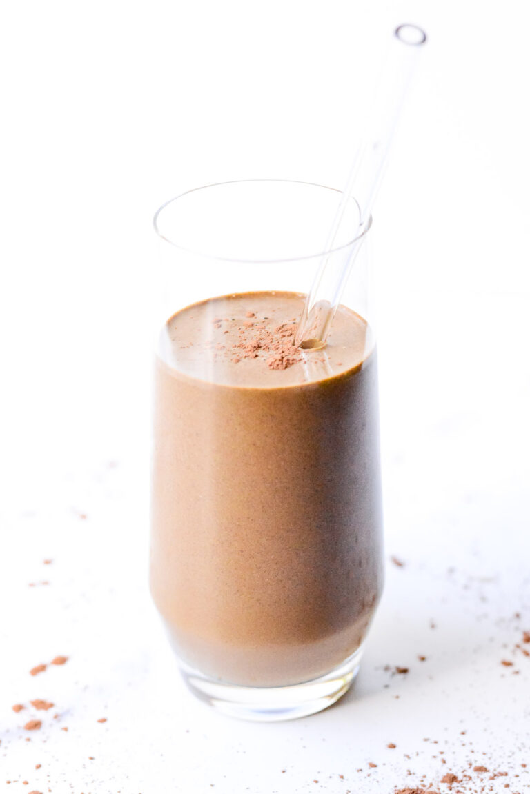 Creamy Cacao Smoothie (No Banana) - Real Food Whole Life