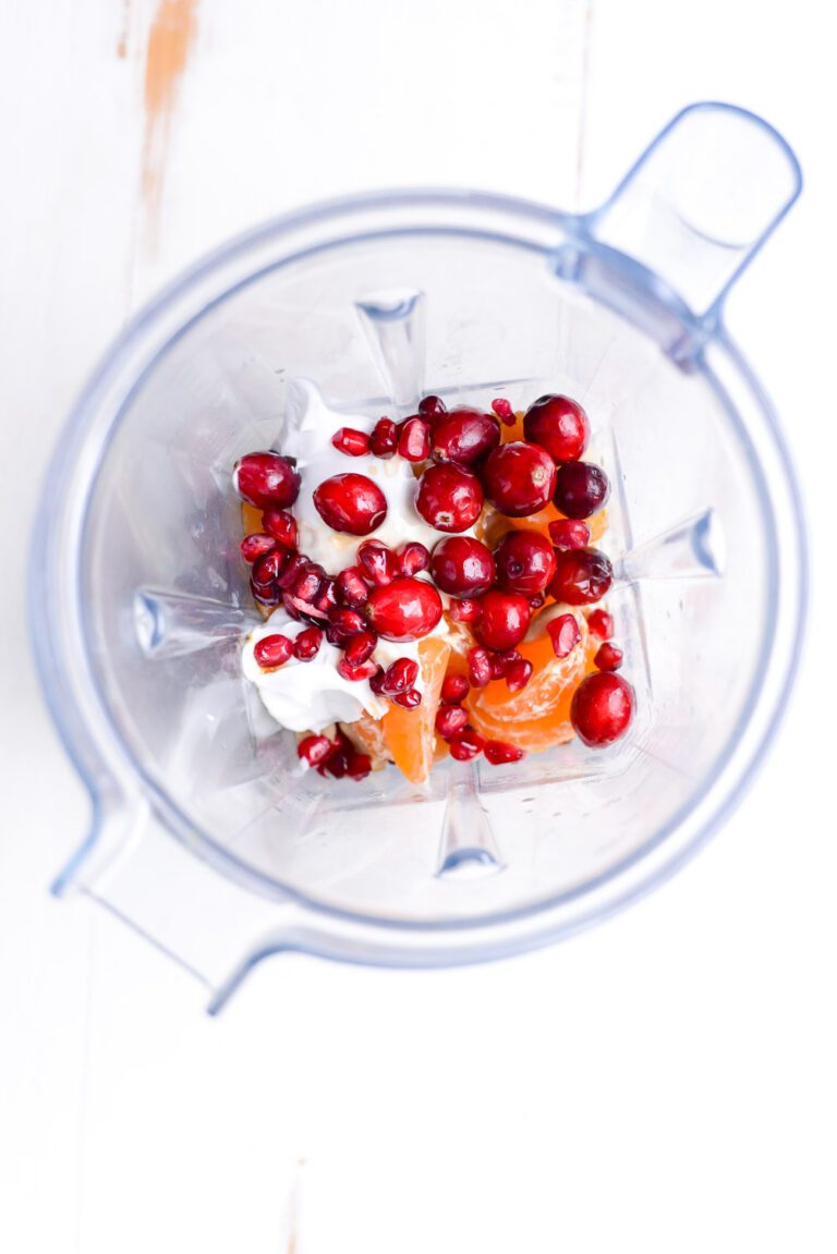 Creamy Cranberry Smoothie (No Banana) - Real Food Whole Life