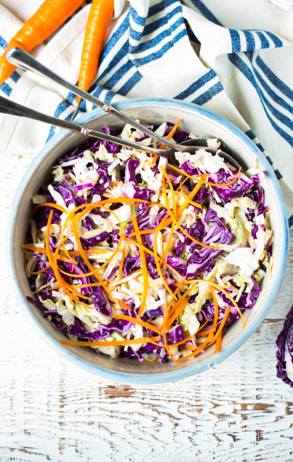 Quick Purple Cabbage Slaw (for Pulled Pork + More!) - Real Food Whole Life