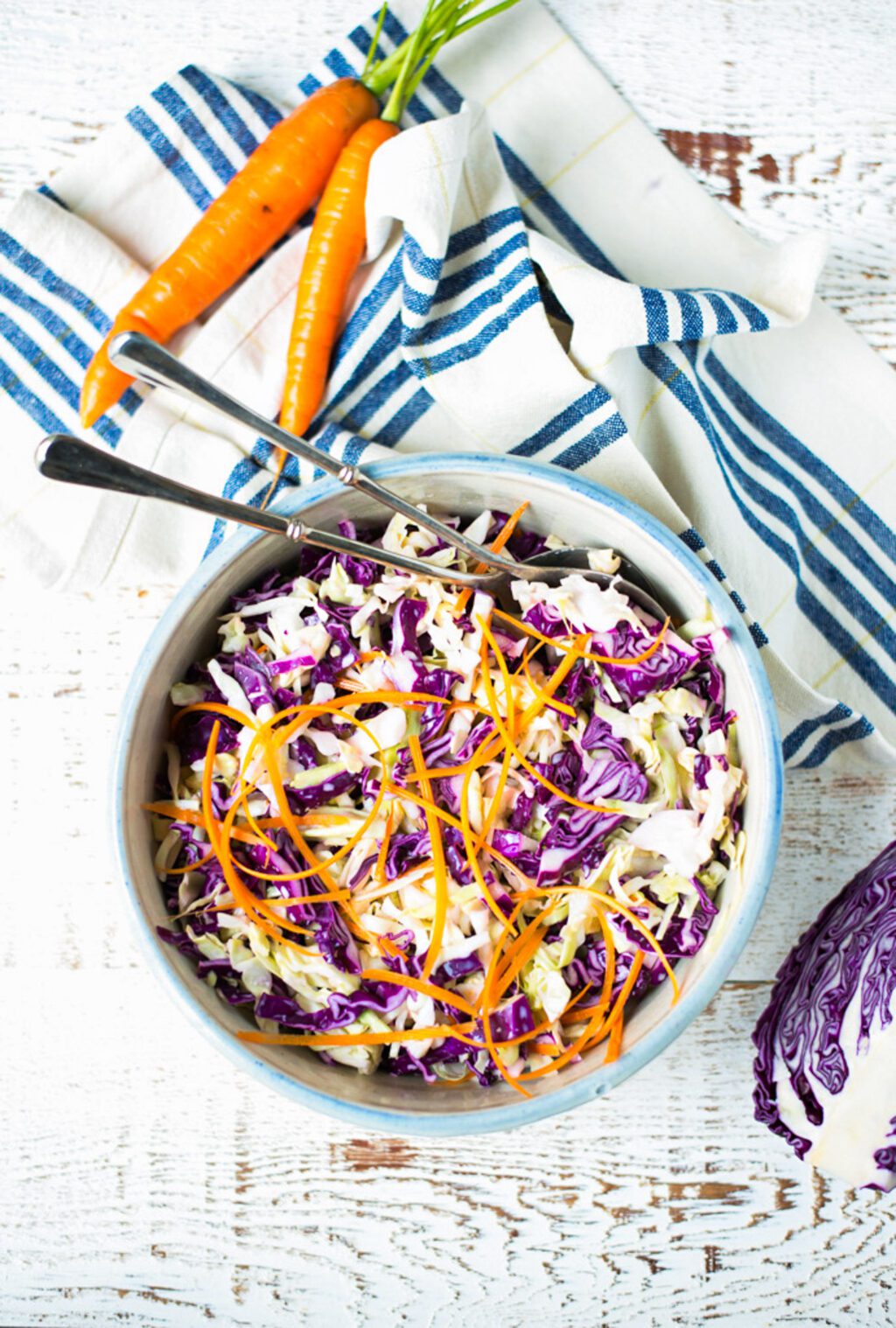 Quick Purple Cabbage Slaw (for Pulled Pork + More!) - Real Food Whole Life