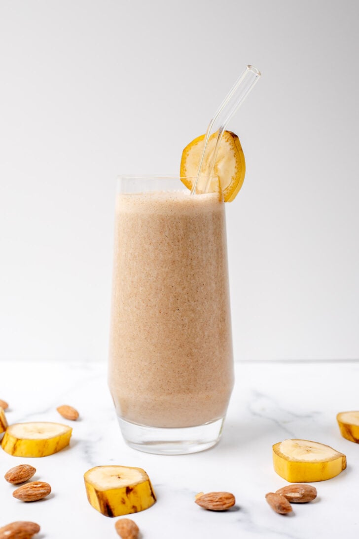 Almond Milk With Banana Smoothie