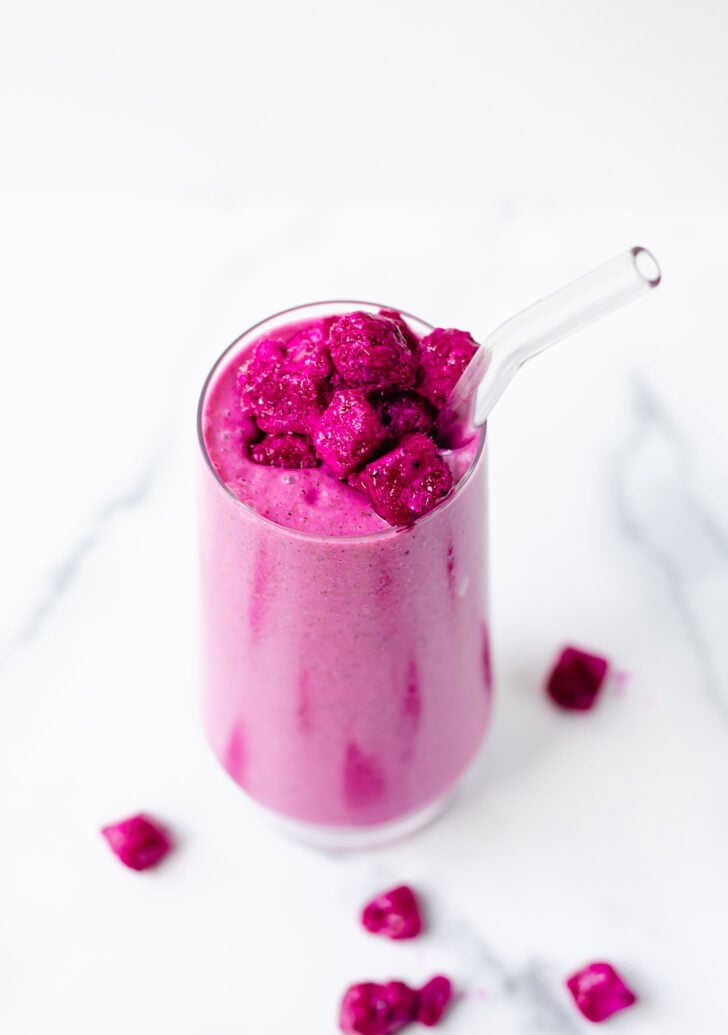 5-Minute Dragon Fruit Smoothie - Real Food Whole Life