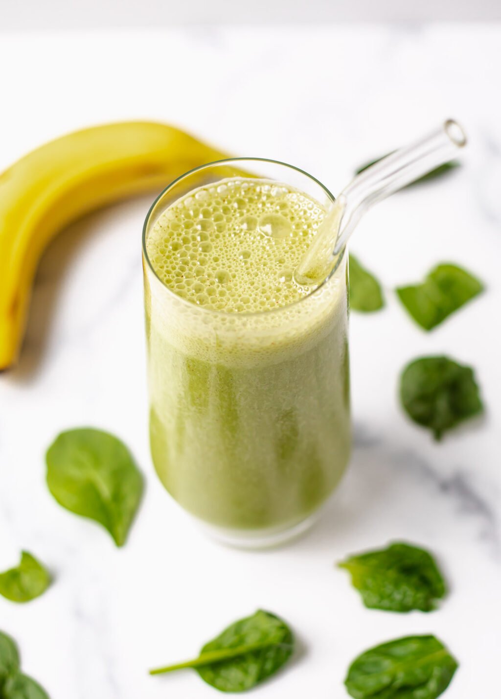 Banana Spinach Smoothie (w/ Protein!) - Real Food Whole Life