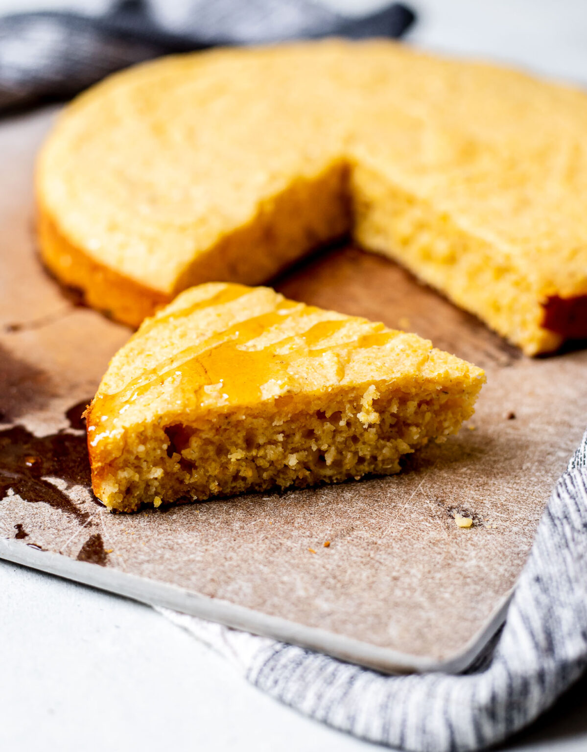 Skillet Honey Cornbread (One-Bowl!) - Real Food Whole Life