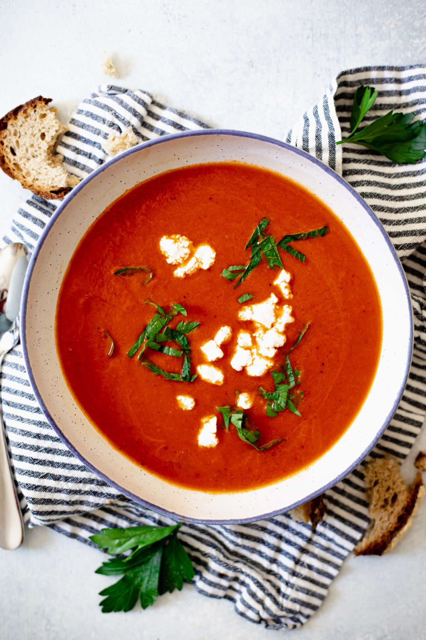 Easy Roasted Red Pepper & Tomato Soup (w/ Canned Tomatoes) - Real Food ...