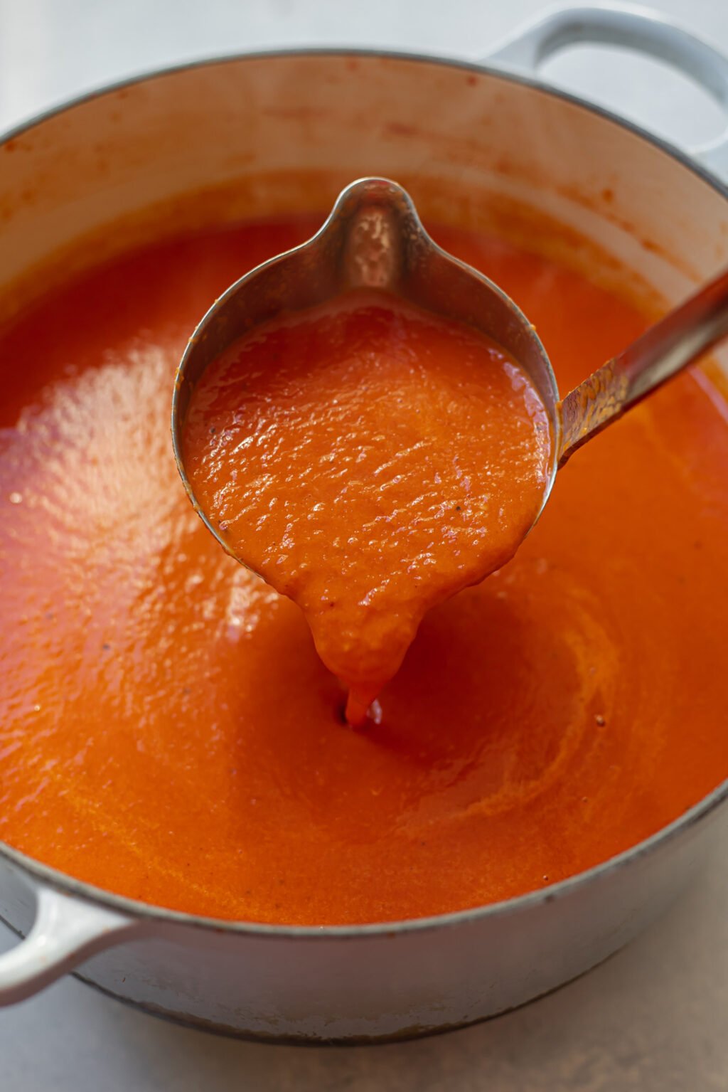 Easy Roasted Red Pepper & Tomato Soup (w/ Canned Tomatoes) - Real Food ...