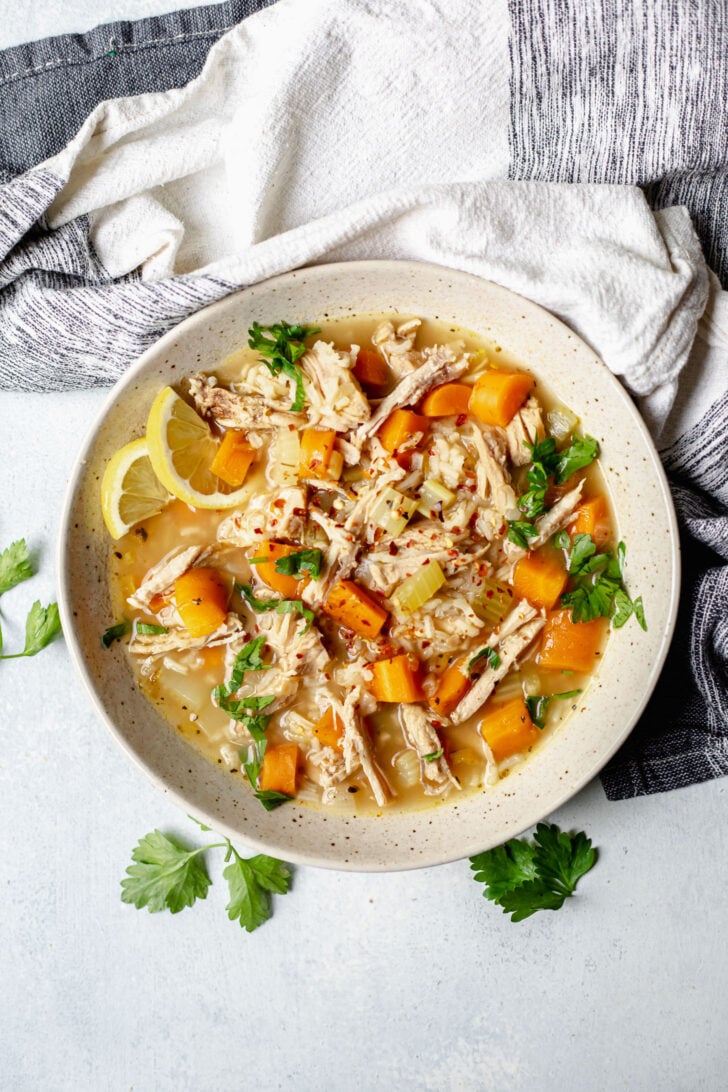 Turkey Rice Soup w/ Leftover Turkey (1-Pot!) - Real Food Whole Life