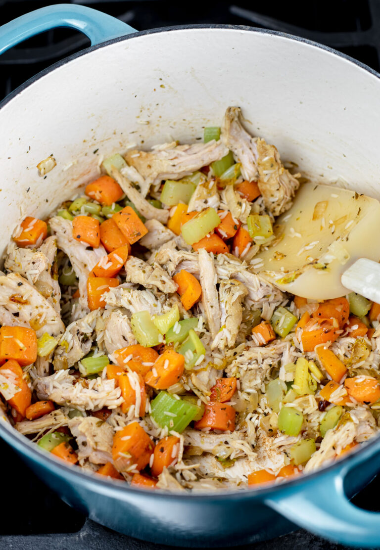 Turkey Rice Soup w/ Leftover Turkey (1-Pot!) - Real Food Whole Life