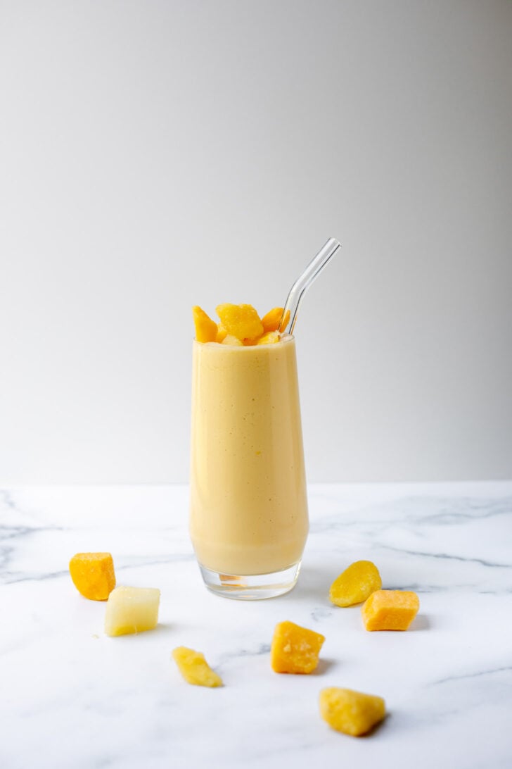Mango Pineapple Smoothie (No Banana) - Real Food Whole Life