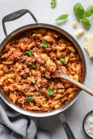 Ground Turkey Pasta (Healthy 30-Minute Dinner) - Real Food Whole Life