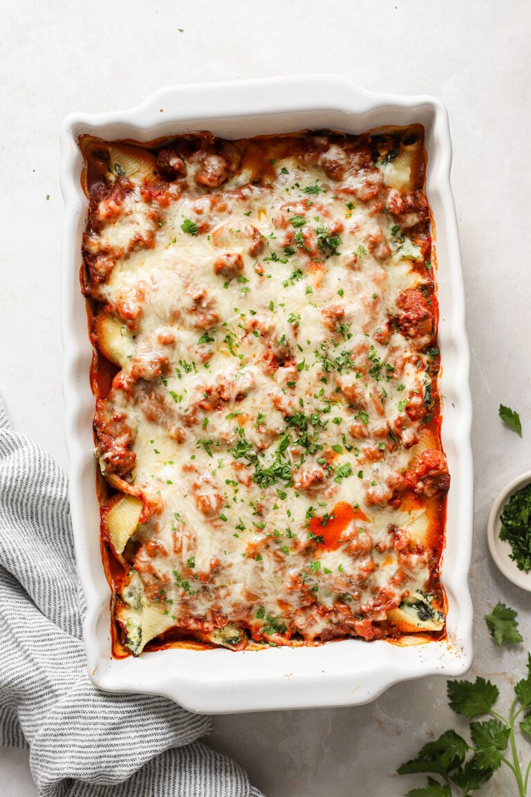 Stuffed Shells with Ground Beef - Real Food Whole Life