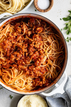 Easy Ground Turkey Spaghetti (6-Ingredients) - Real Food Whole Life