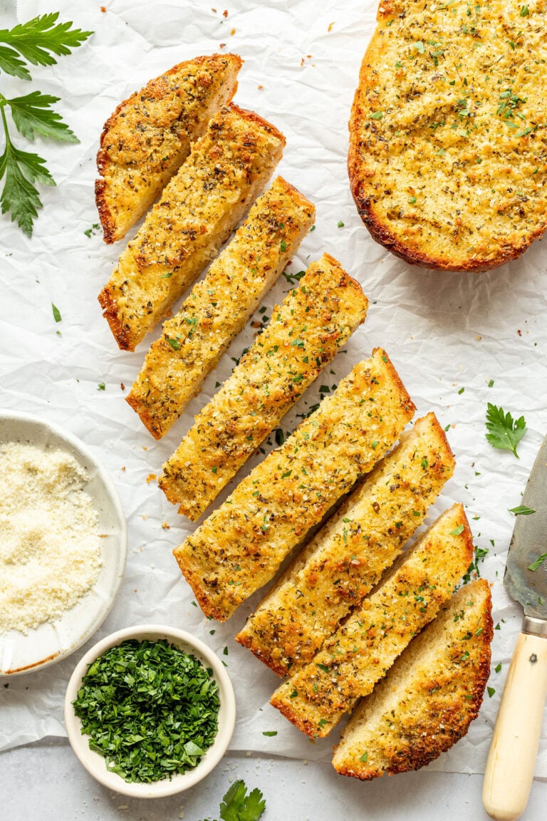 No-Fuss Homemade Garlic Bread (w/ Garlic Powder) - Real Food Whole Life