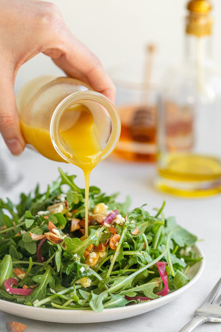Honey Dijon Dressing (4-Ingredient Vinaigrette) - Real Food Whole Life