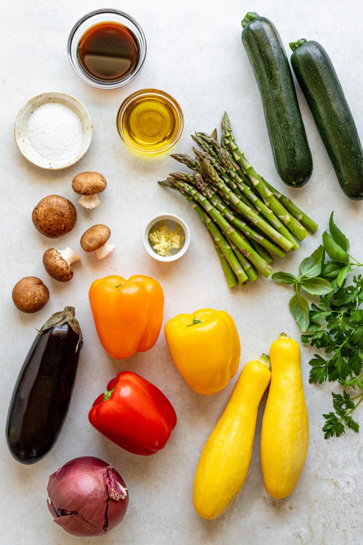 Quick Balsamic Marinated Veggies (for Grilling!) - Real Food Whole Life