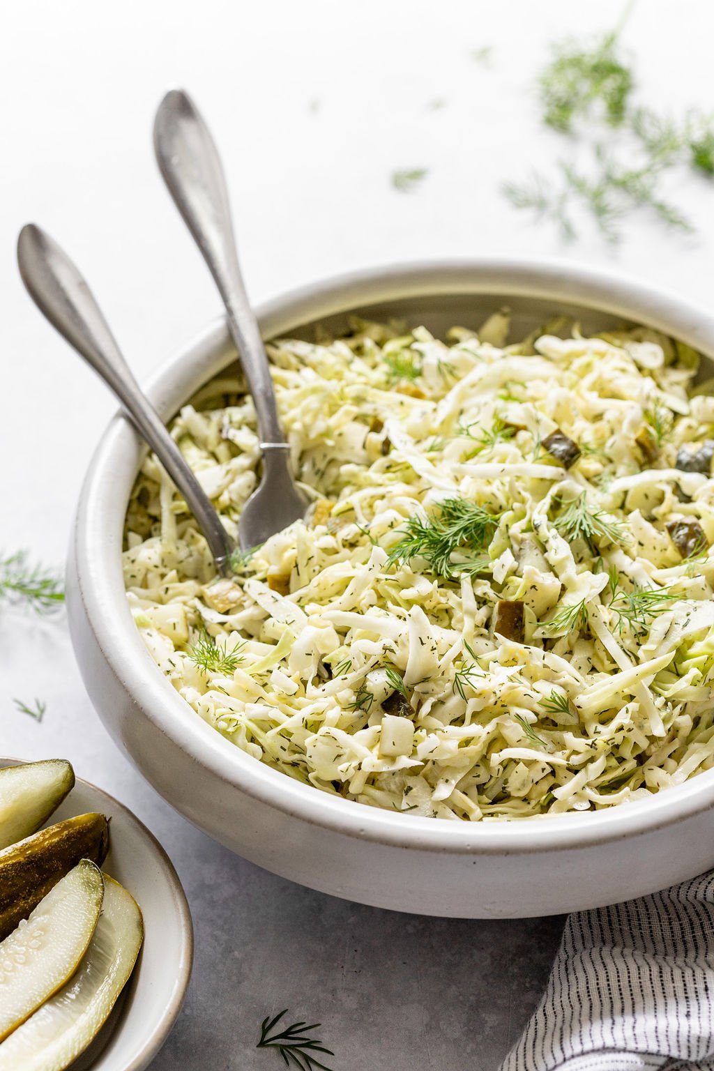 Creamy Dill Pickle Coleslaw - Real Food Whole Life