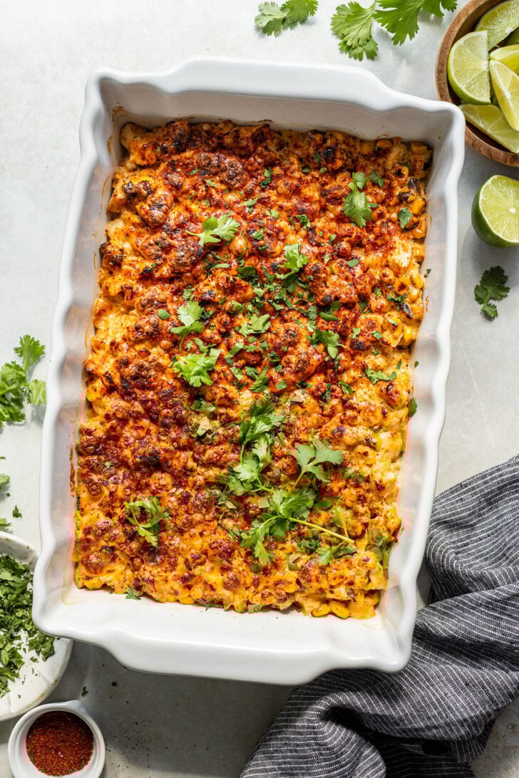 Mexican Street Corn Casserole (with Chicken!) - Real Food Whole Life