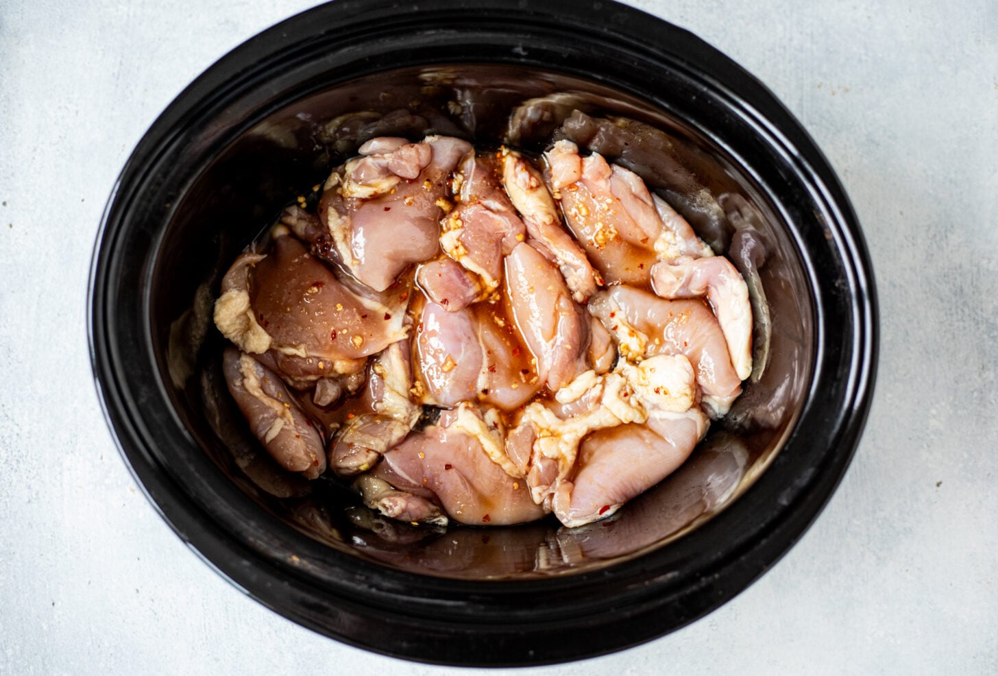 Slow Cooker Hot Honey Chicken Thighs - Real Food Whole Life