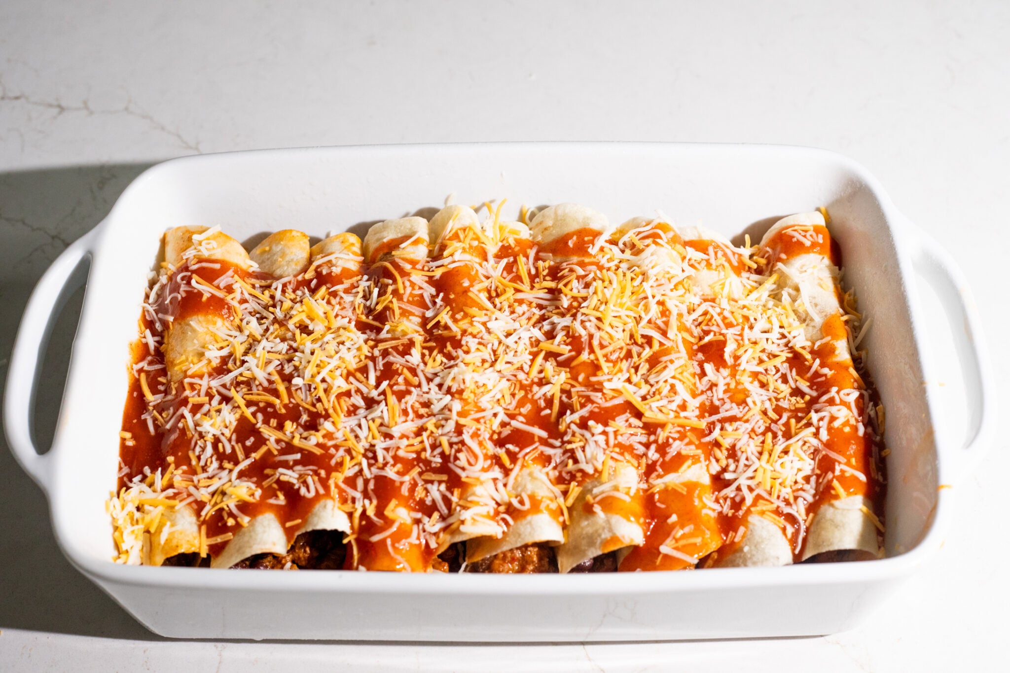 Beef and Bean Enchiladas (Cheesy, Easy Dinner) - Real Food Whole Life
