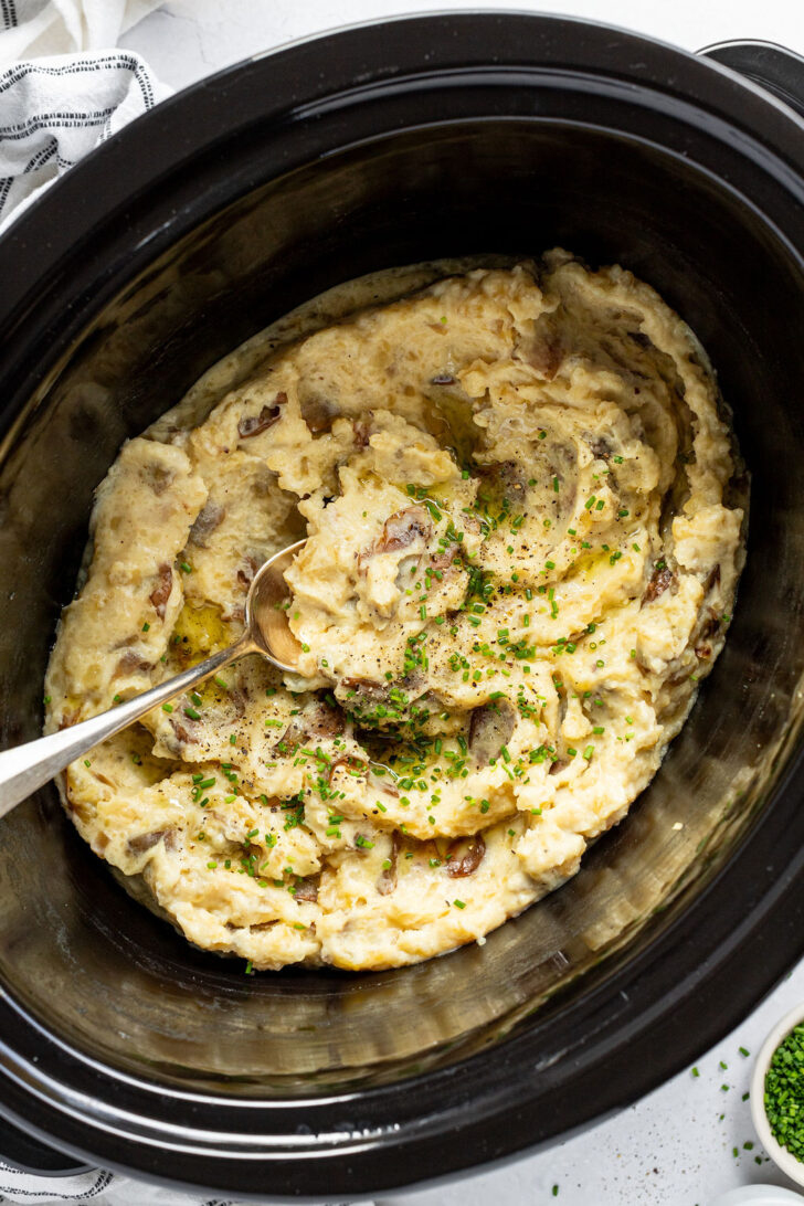 Slow Cooker Mashed Potatoes (No Boil) - Real Food Whole Life