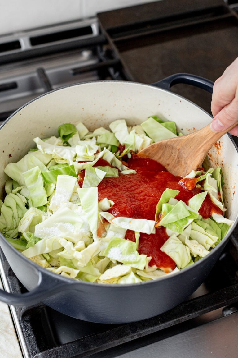 Cabbage Ground Beef Casserole (1-Pot w/ Rice) - Real Food Whole Life