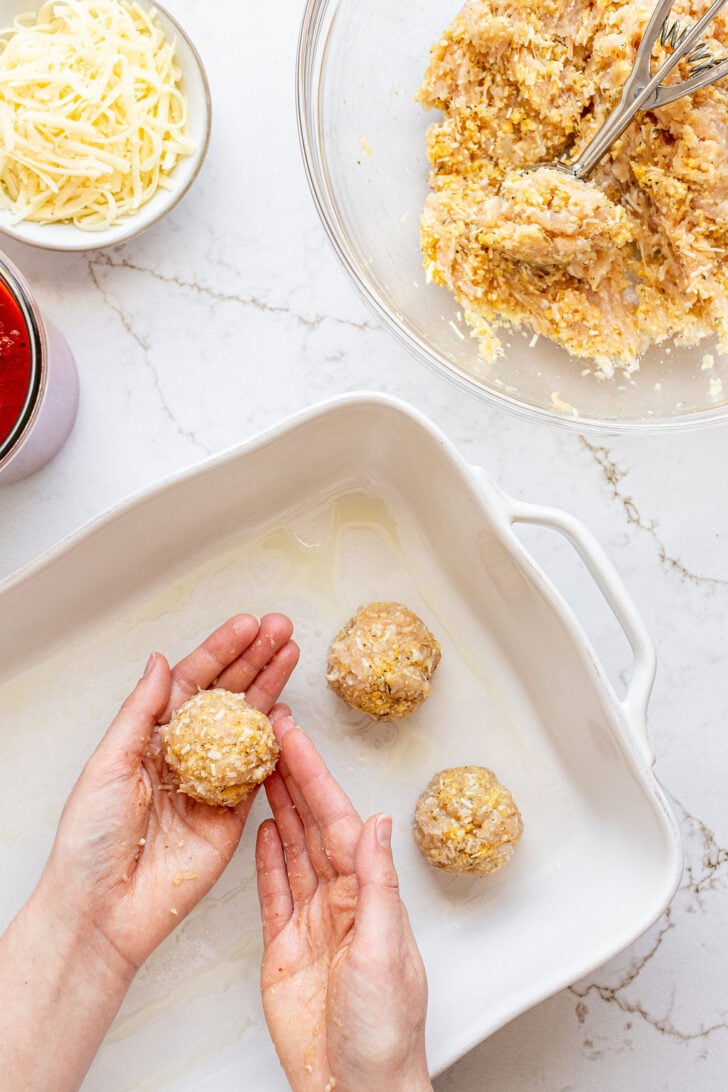 Chicken Meatballs (Baked, in Tomato Sauce) - Real Food Whole Life