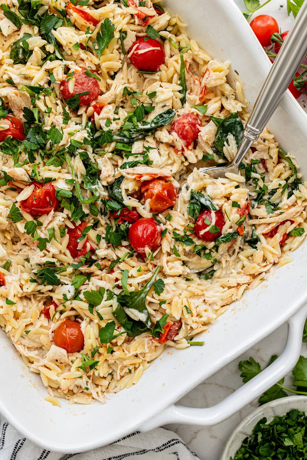 Baked Chicken Orzo (with Boursin) - Real Food Whole Life
