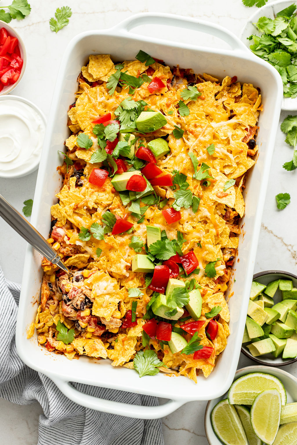 Easy Chicken Taco Casserole Dump and Bake Real Food Whole Life