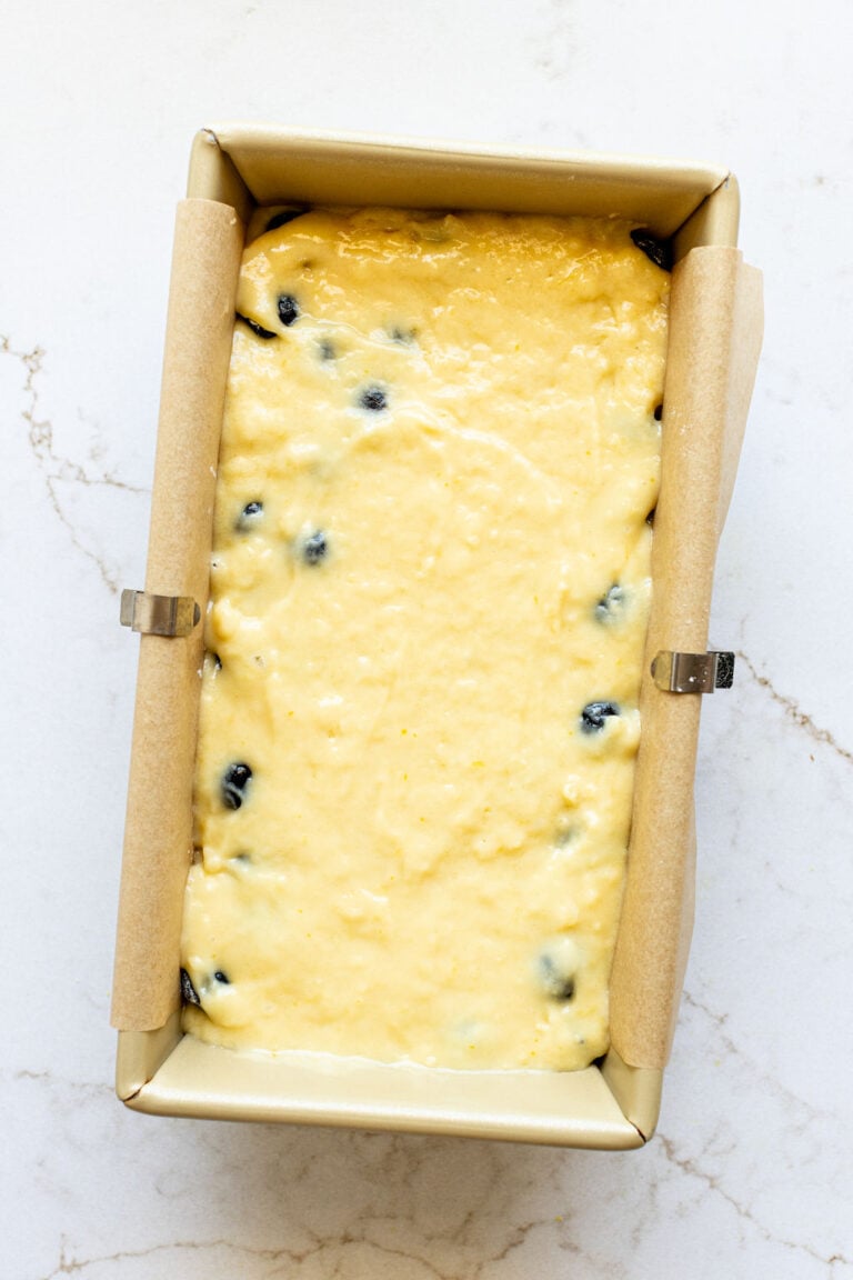 Lemon Blueberry Loaf Cake (w/ Yogurt) - Real Food Whole Life