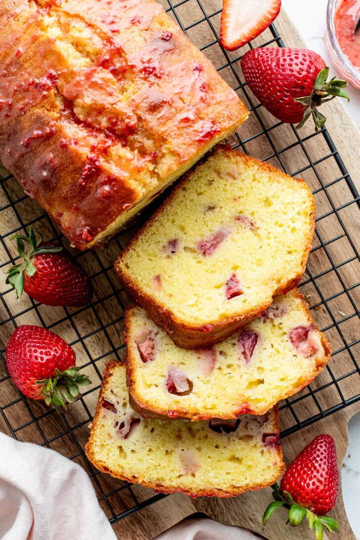 Strawberry Shortcake Bread (No Mixer) - Real Food Whole Life
