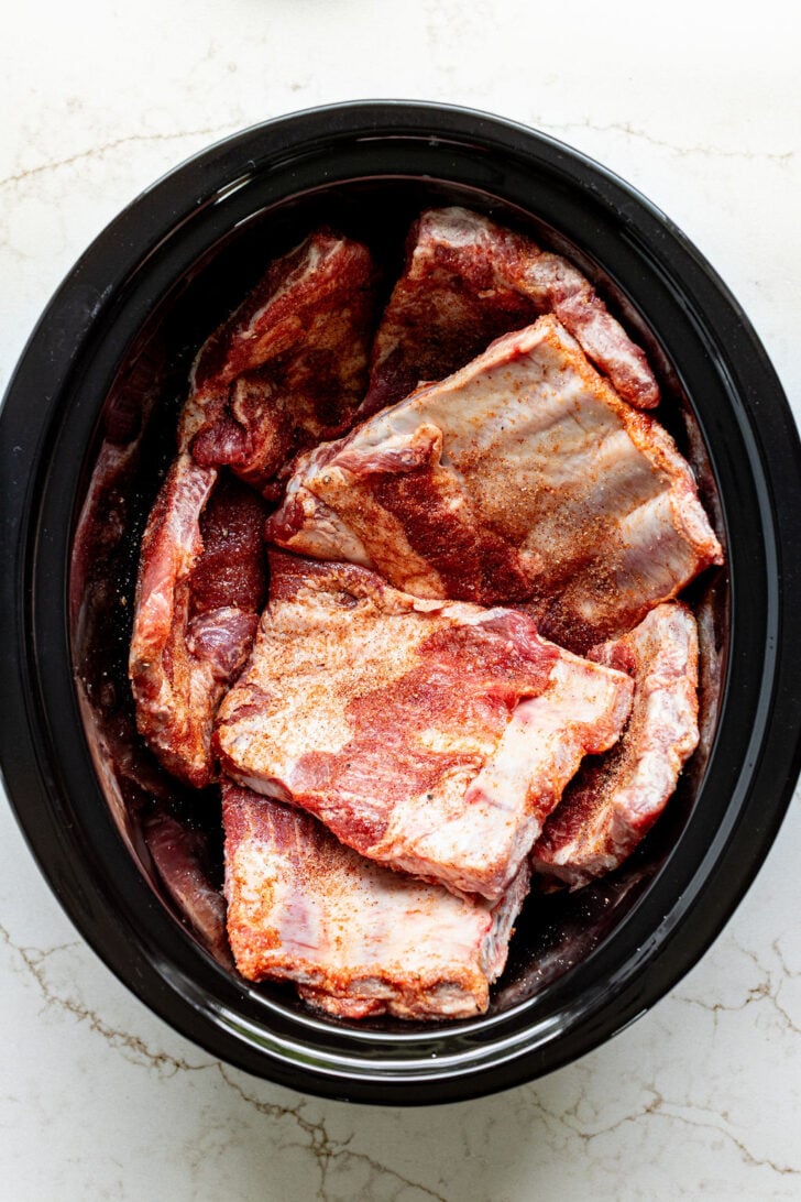 Slow Cooker BBQ Pork Ribs (w/ Brown Sugar Rub) - Real Food Whole Life