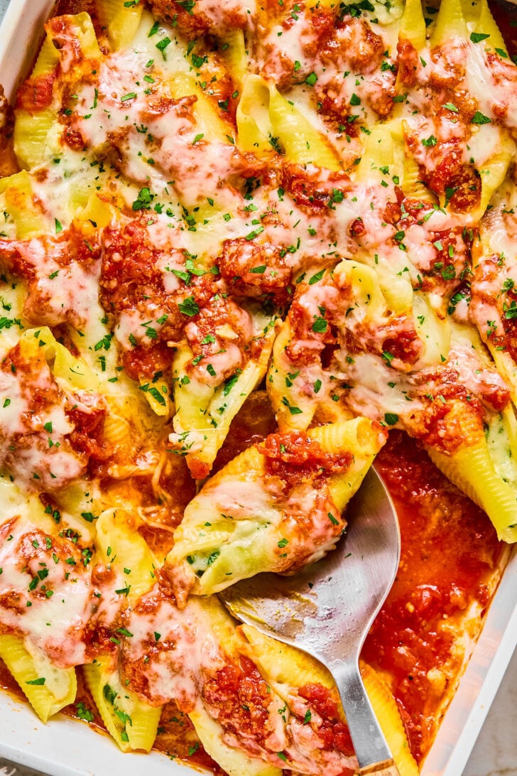 Ricotta Stuffed Shells (Vegetarian) - Real Food Whole Life