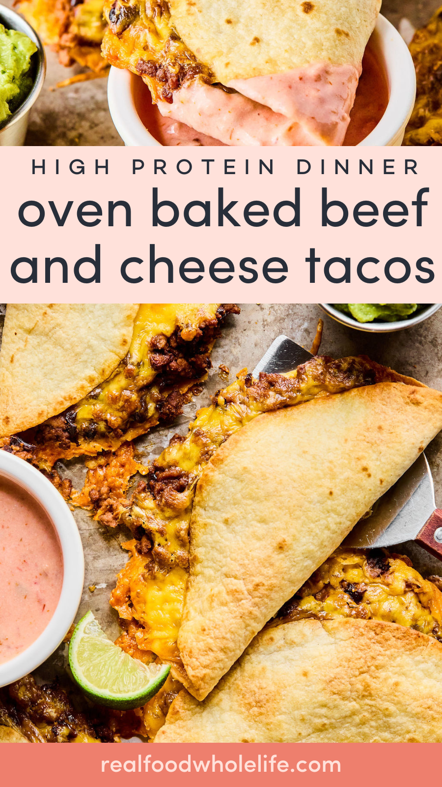 Crispy Sheet Pan Baked Tacos (w/ Ground Beef!) - Real Food Whole Life
