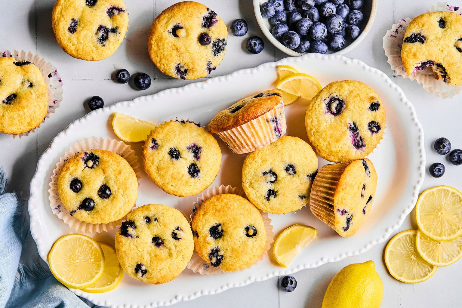 Lemon Blueberry Muffins with Greek Yogurt - Real Food Whole Life