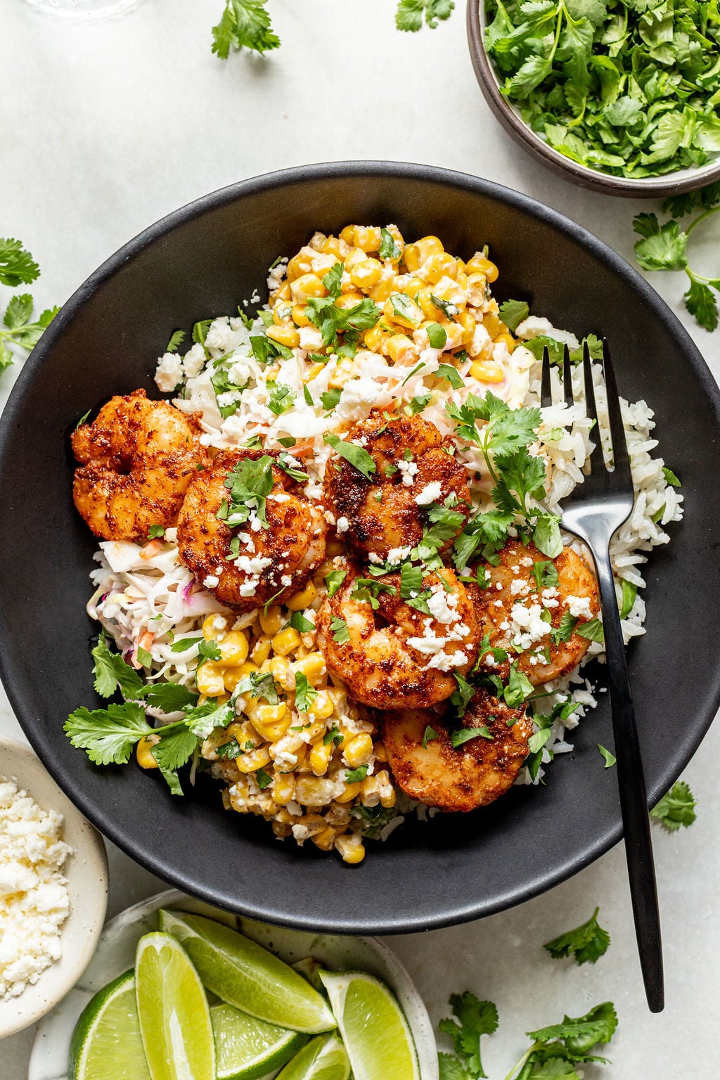 Shrimp Rice Bowl (Mexican Street Corn) - Real Food Whole Life